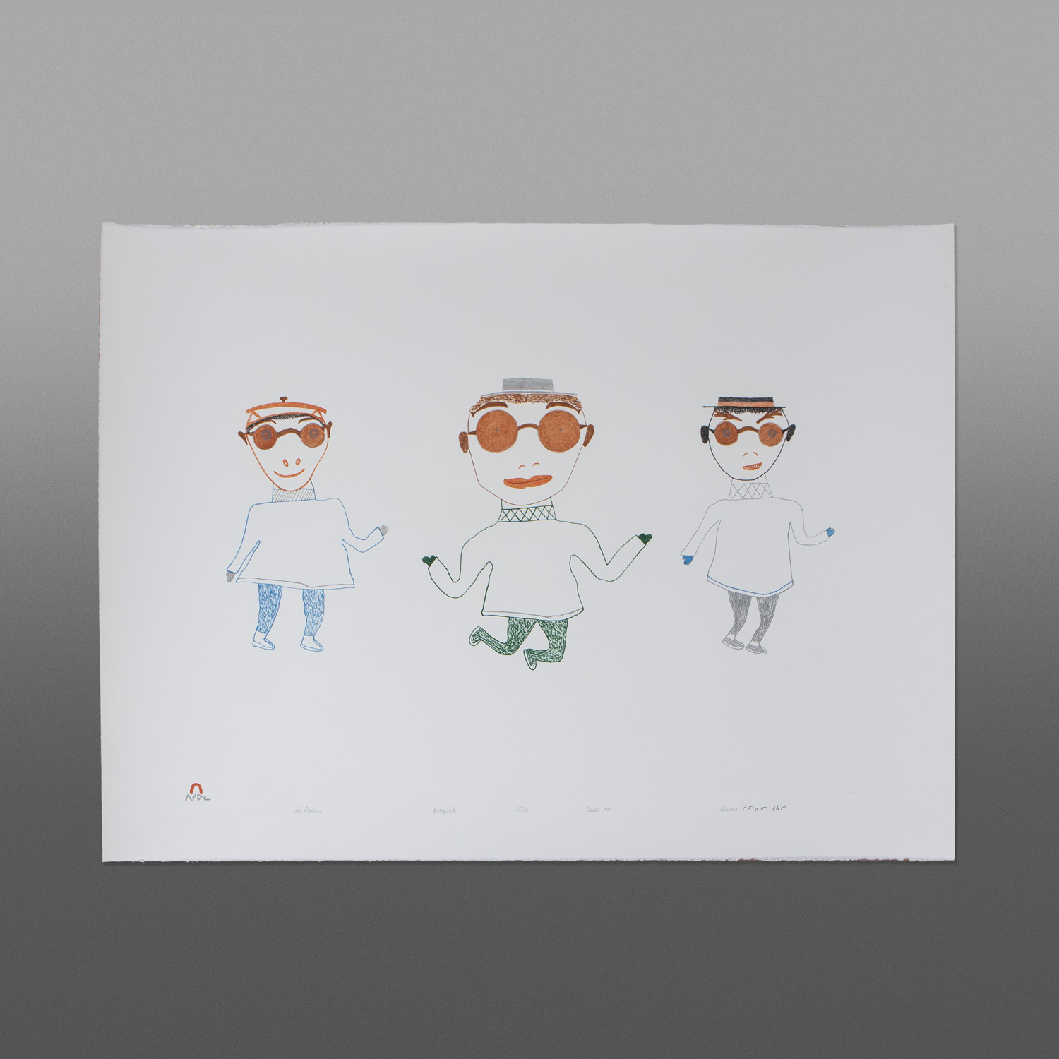 The Dancers (1994)Simeonie Quppapik - Steinbrueck Native Gallery