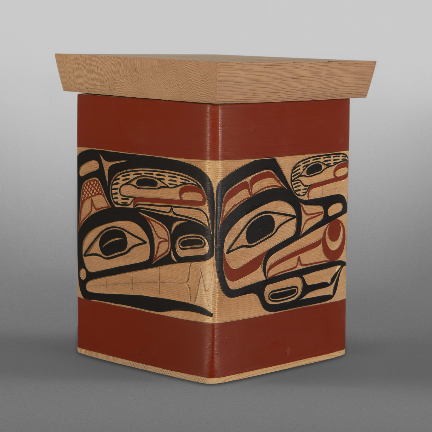 The Four Clans Bentwood BoxDavid A Boxley Sold - Steinbrueck Native Gallery